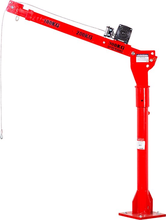 Mobiele kraan 300/500kg met elektrische lier MW Tools | bol