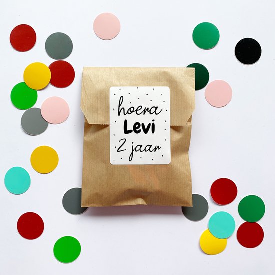 30x traktatie stickers met naam en leeftijd | Verjaardag sticker gepersonaliseerd |... | bol