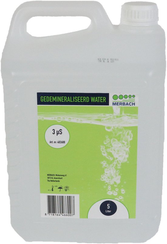 Merbach gedemineraliseerd water, (Demi water)- 10 x 5 liter ...