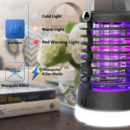 uv-insectenlamp, vliegenvanger, insectenval voor binnen en buiten ...