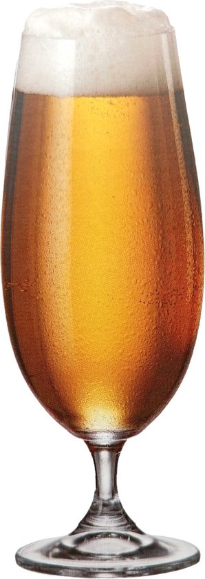 Elegante bierglazen Colibri op steel - BOHEMIA KRISTAL - bierglas op voet - cadeau set... | bol