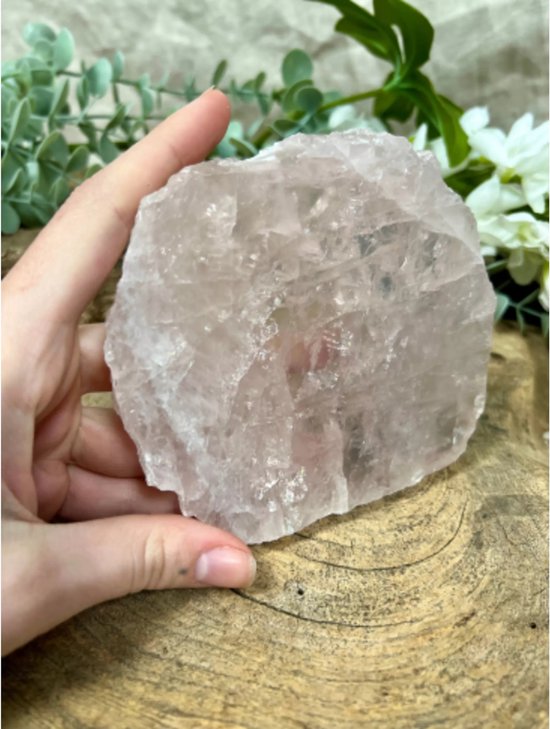 Roze kwarts edelsteen schijf nr.13 | bol