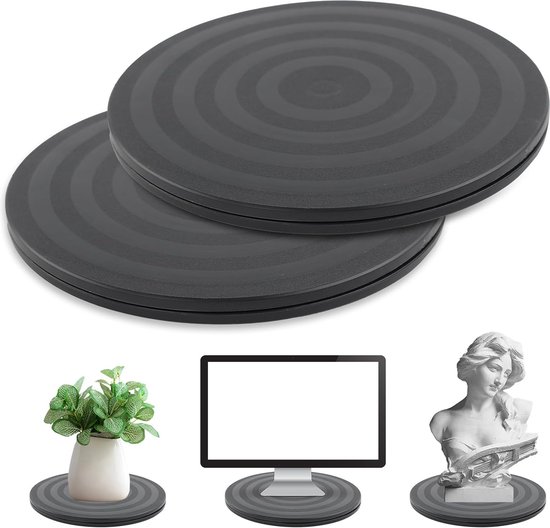 2 stuks universele draaischijf, 20 cm draaibaar, universeel draaiplateau, 360 graden... | bol