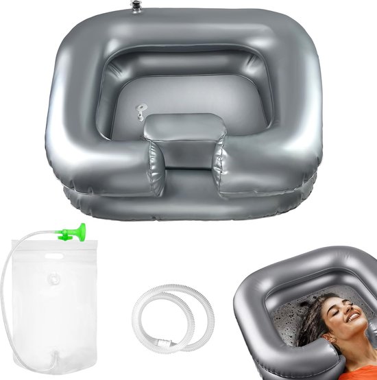 Haarwasbak - Haarwasbak opblaasbaar - Wasbak - Voor kappers - Mobiele wastafel -... | bol