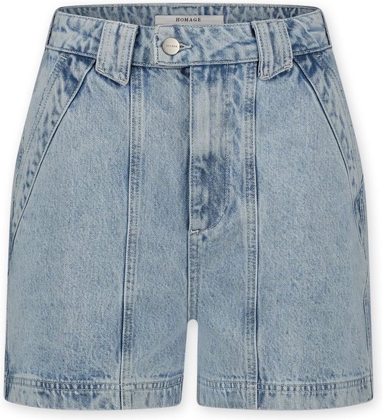 Vintage blue cargo denim short - Homage | bol
