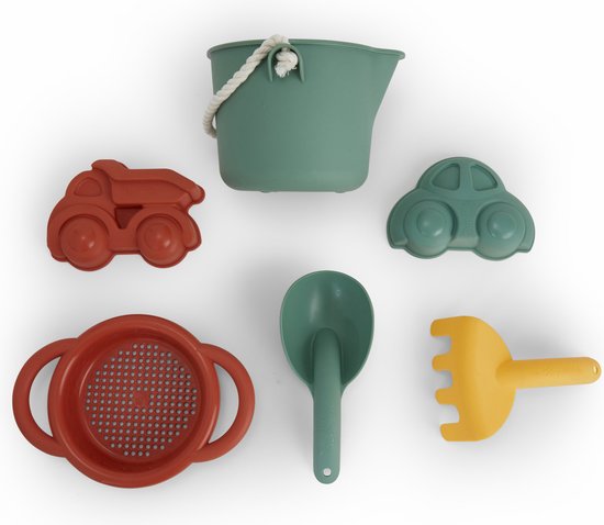 Viking Toys RE:LINE - Emmer Set Met Voertuigzandvormpjes - De Set Bevat ...