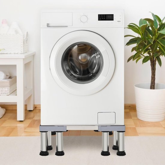 Wasmachine-onderstel met 12 zware poten (hoogte: 237 - 264 cm ...