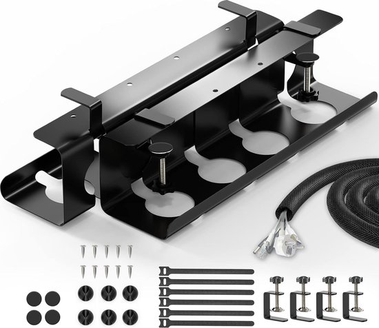 Kabelgoot bureau - set van 2 kabelmanagement bureau zonder boren - 43 ...