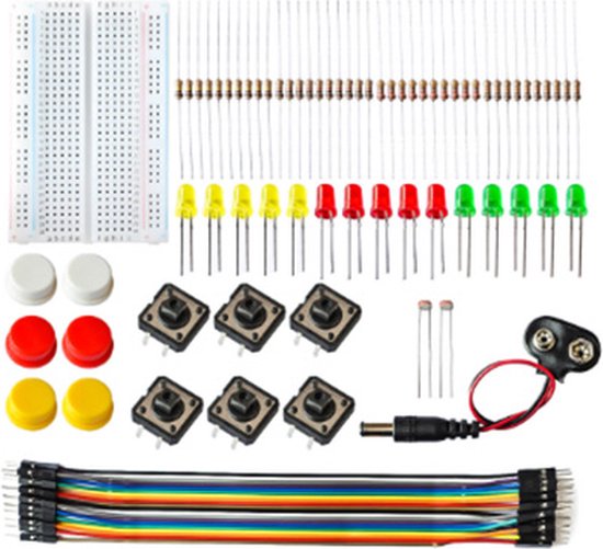 Breadboard starter set in box geschikt voor Arduino en Raspberry | bol Breadboard starter set in box geschikt voor Arduino en Raspberry | bol