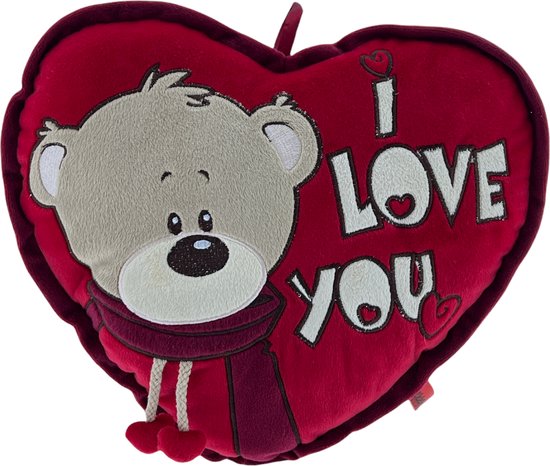 Valentijn Hart - Knuffel - Love You - Beertje - Valentijns Knuffel - 35 ...