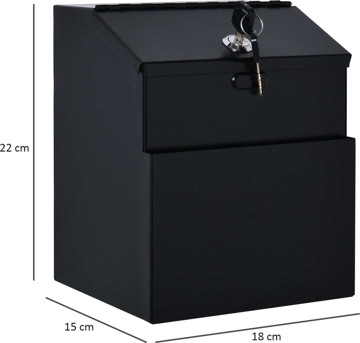 Luxe Donatiebox Ideeënbus Stembus - Inzamelbox Met Sleutel Slot ...