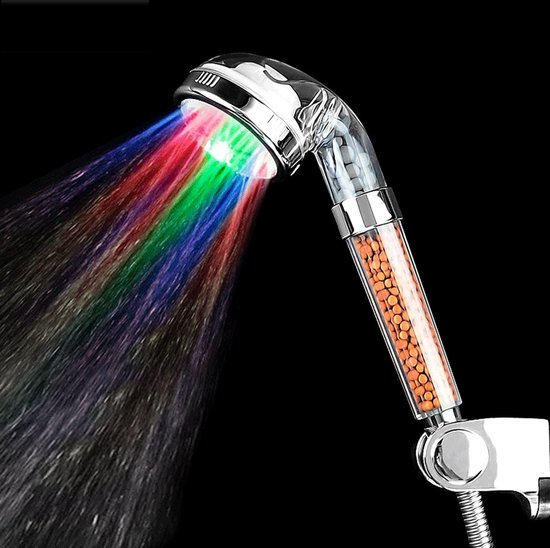 Douchekop zeven kleuren led-licht voor badkamer | bol.com