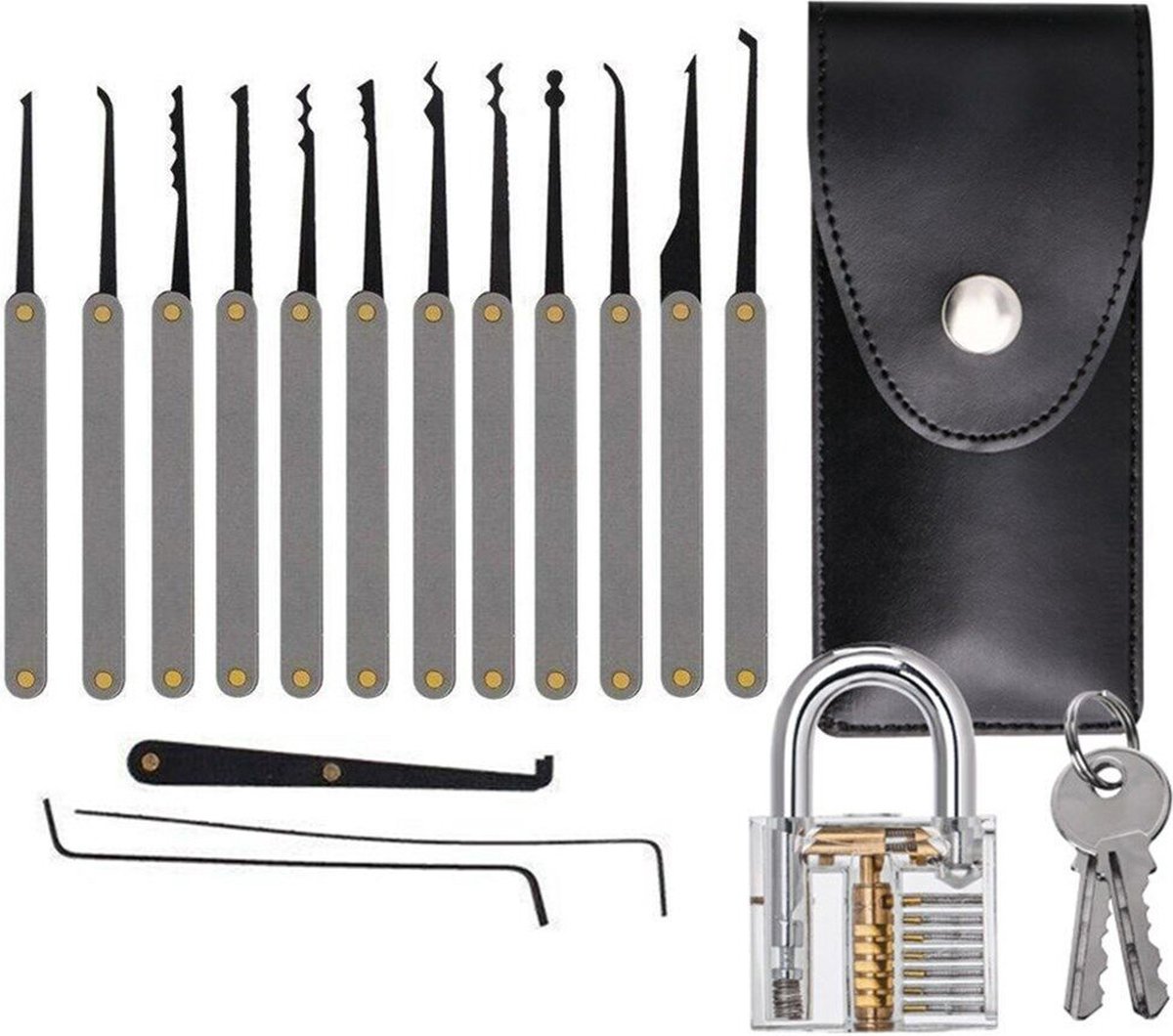 Sellavy® Lockpick set 19 delig - Lockpicking set - Lockpick - Lockpick ... Sellavy® Lockpick set 19 delig - Lockpicking set - Lockpick - Lockpick ...