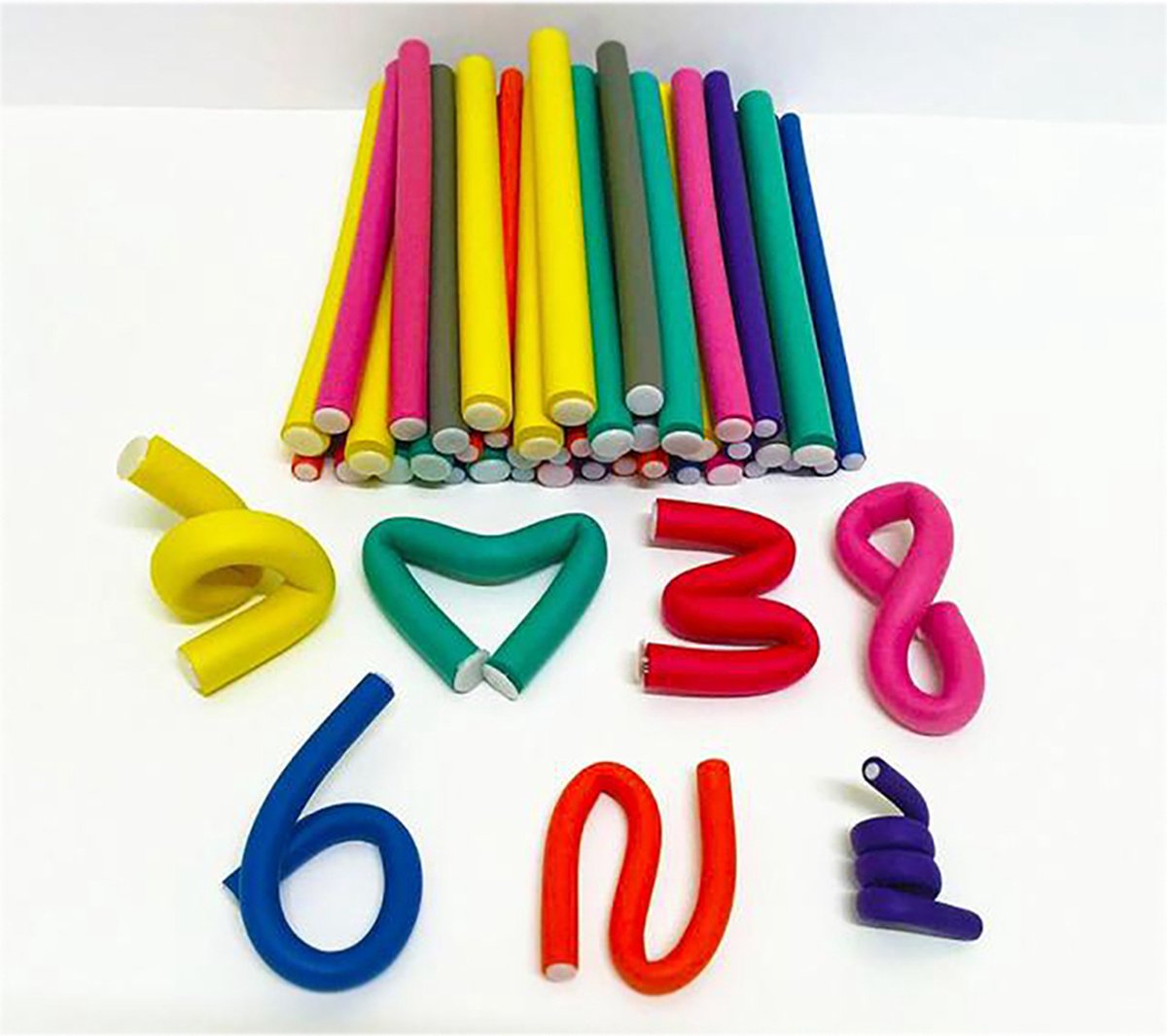 Papillotten Set 42 Stuks - Krulspelden - Zonder HItte - Haarkrullen ...