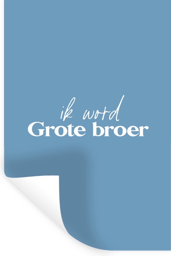 Muurstickers - Sticker Folie - Ik word Grote broer - Grote broer ...