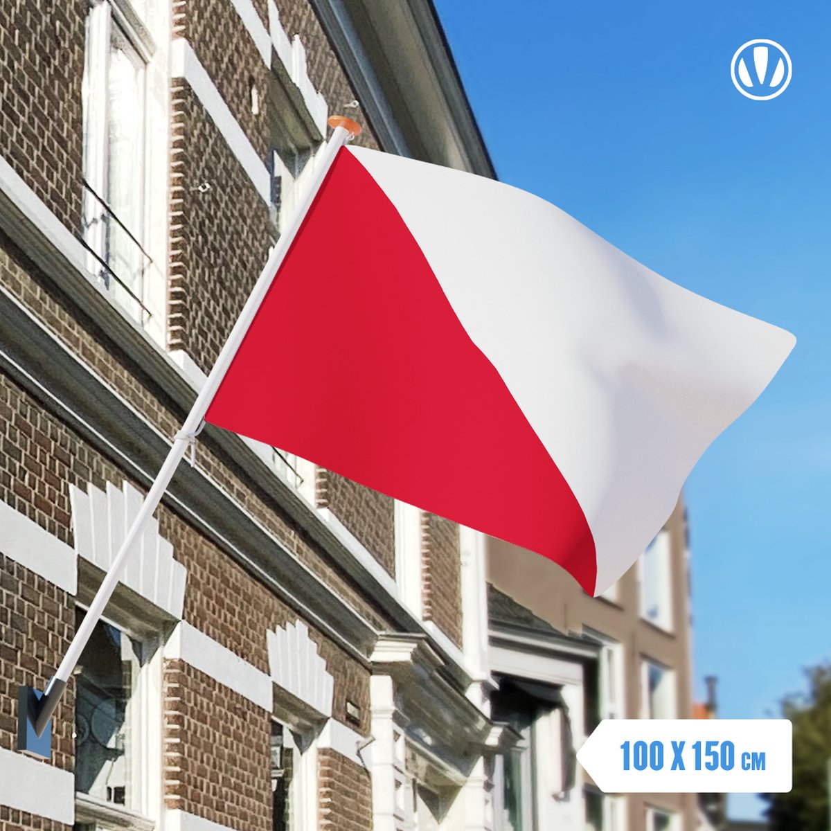 Vlag Utrecht stad 100x150cm | bol.com