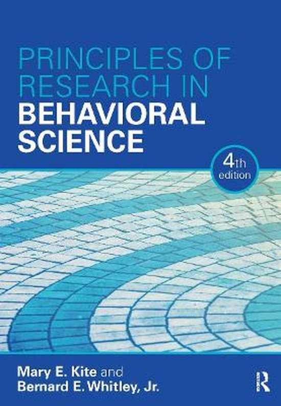 Principles of Research in Behavioral Science: International Student ...