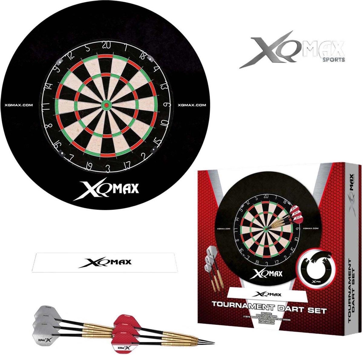 XQ Max Darts QD7000400 Dartsurroundring-Unisex-Maat--Rood | bol