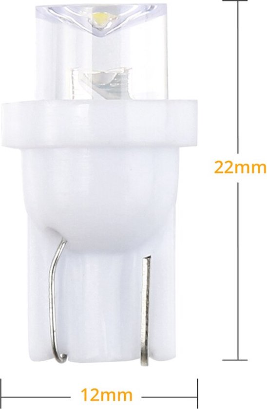 (Set 2 stuks) T10 Led Lamp Amber / Oranje 2000K COB CANBus Foutloos 5W5 ...