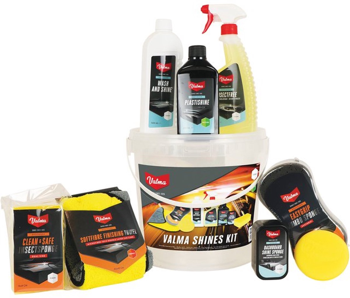 Valma V04 Poetsemmer - Autopoets pakket - Autoshampoo | bol.com