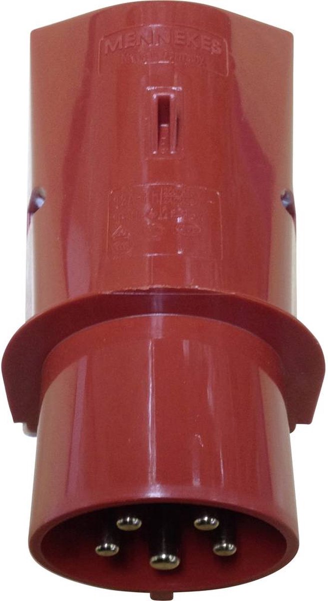Mennekes CEE WCD opbouw 32A 5P pen 6H 400V schroefaansl. IP44 - Rood ...