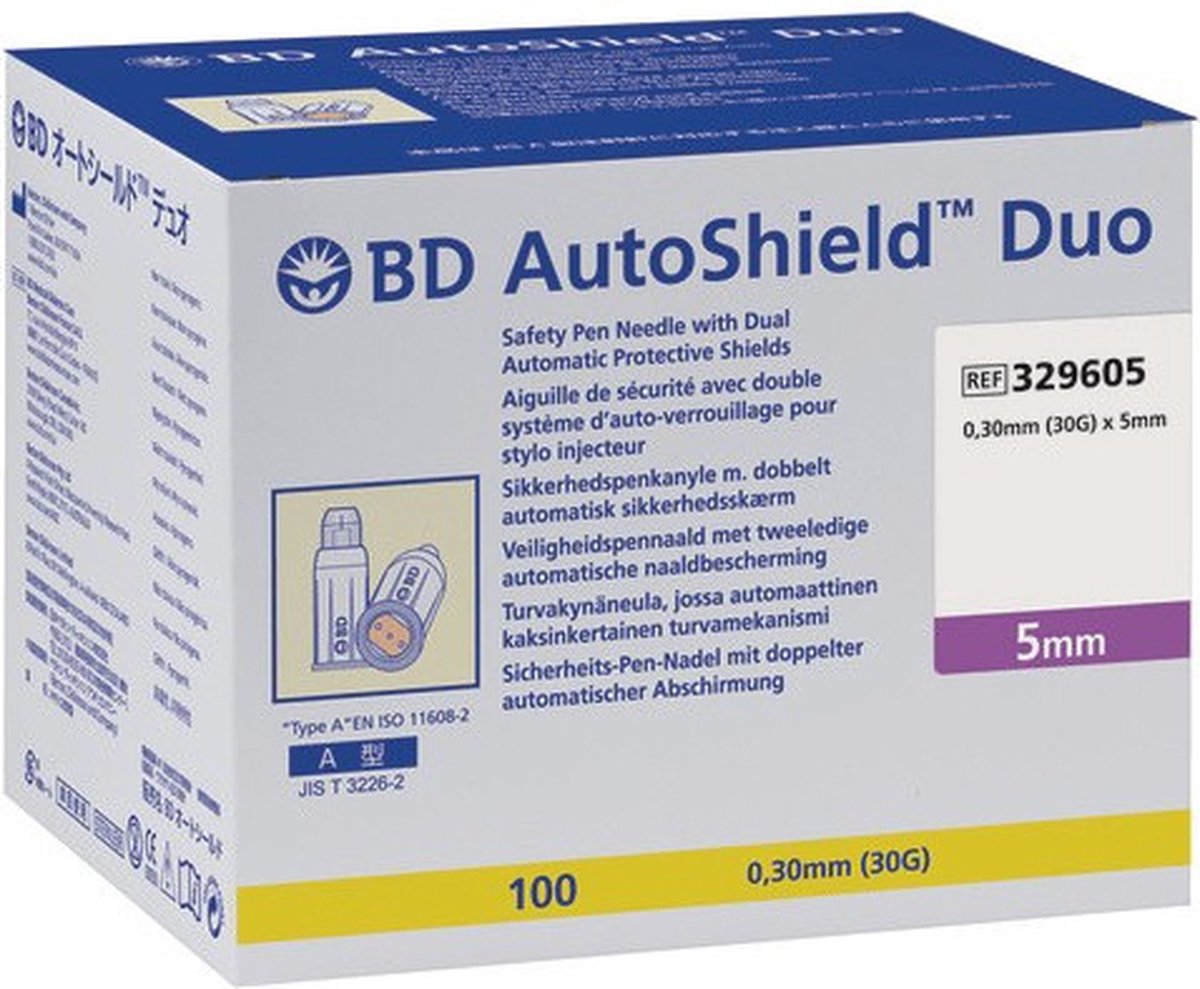 BD AutoShield™ Duo Veiligheidspennaald – 100 stuks | bol.com