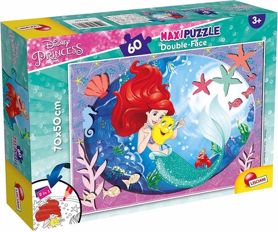 Lisciani Puzzle Df Supermaxi 60 Little Mermaid | bol