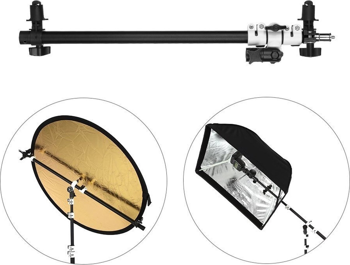 Telescopische Boom Arm - Voor Reflector en Softbox - Universeel ...
