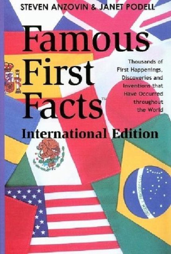 Famous First Facts | 9780824209582 | Steven Anzovin | Boeken | bol.com