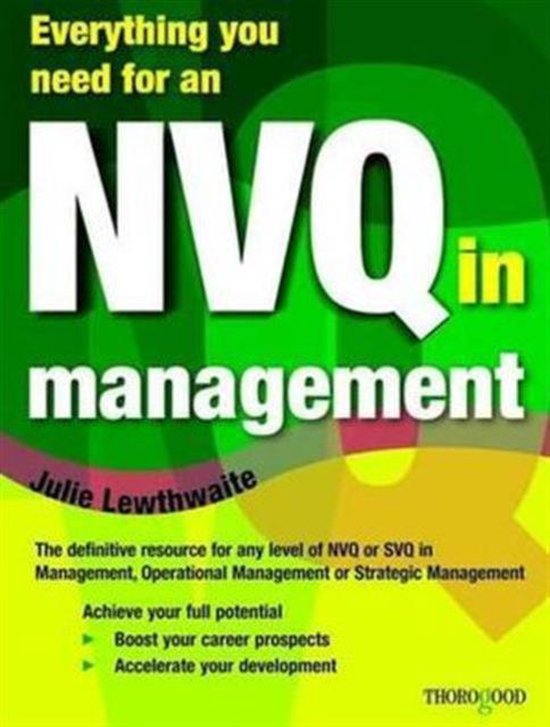 Everything You Need for an NVQ in Management | 9781854187048 | Julie ...