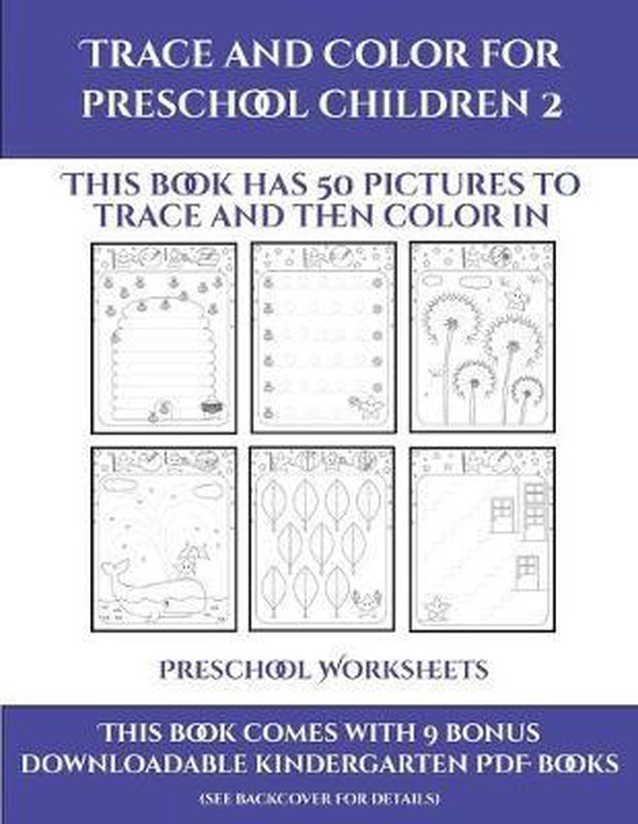 Preschool Worksheets- Preschool Worksheets (Trace and Color for ...