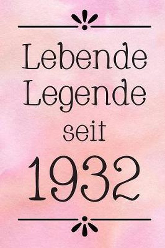 Lebende Legende 1932, Gabi Geburtstagskalender | 9781085885843 | Boeken ...