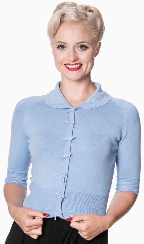 Dancing Days - April Cardigan - XL - Blauw | bol