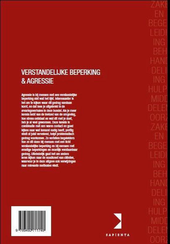 Verstandelijke beperking & Agressie | 9789492711748 | Tjitske Gijzen | Boeken | bol