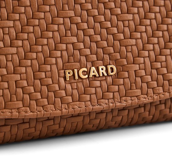 PICARD Leren portemonnee Day Trip 1 Flap Wallet Cognac bruine | bol
