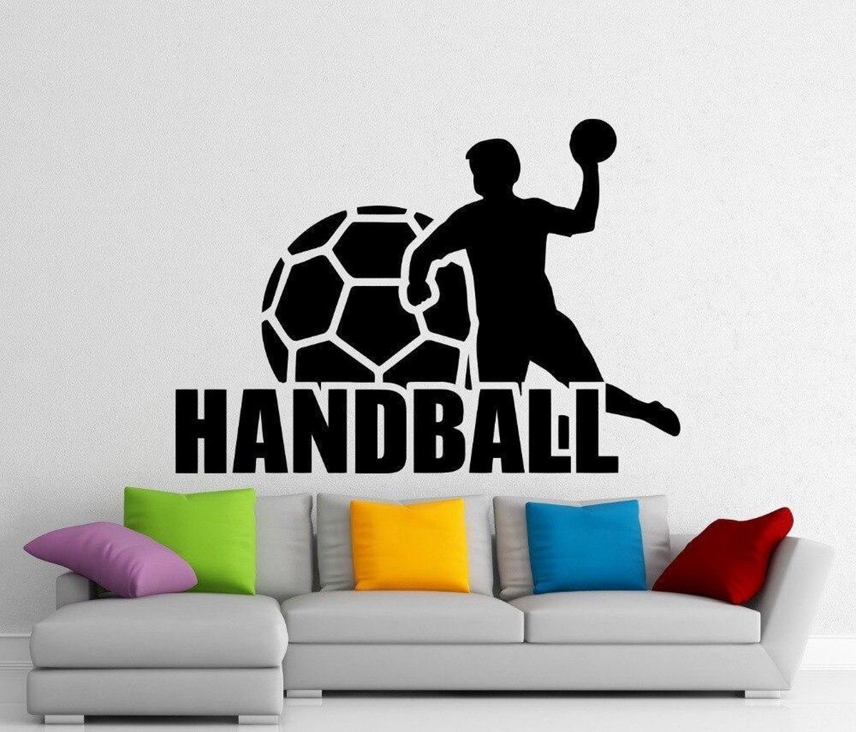 3D Sticker Decoratie New Handball Wall Vinyl Decal Sports StickeGYM ...
