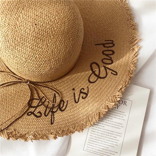 3 PCS Summer Ladies Sun Hat Letters Embroidered Wide brimmed Straw 3 PCS Summer Ladies Sun Hat Letters Embroidered Wide brimmed Straw