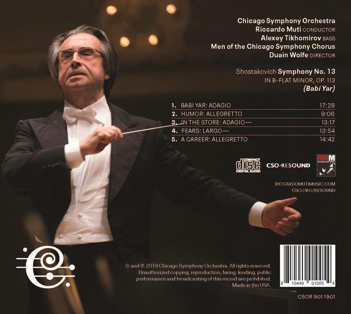 Shostakovich Symphony No. 13 (Babi Yar), Chicago Symphony Orchestra | CD (album) | Muziek | bol.com