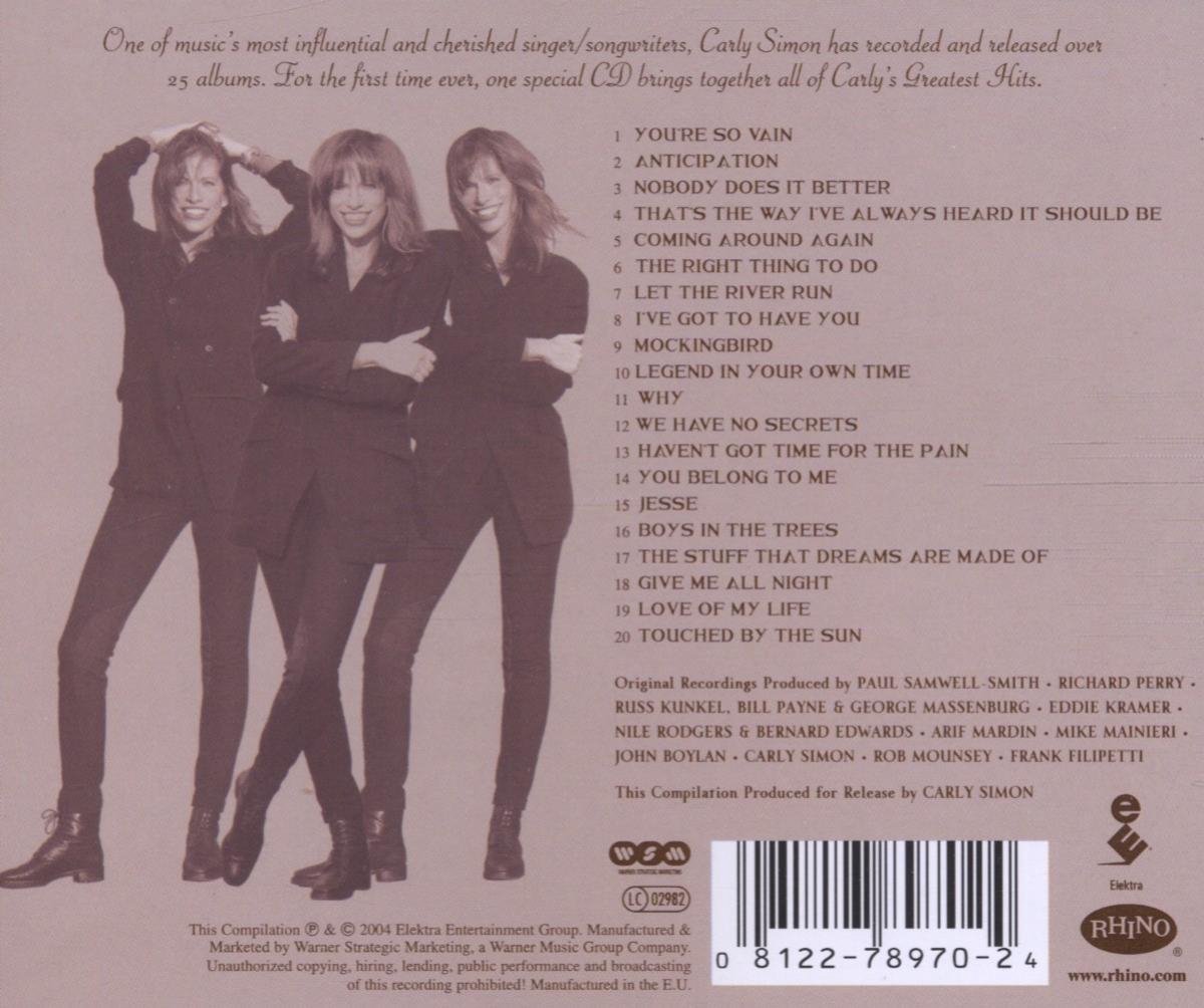Reflections -Greatest Hits, Carly Simon | CD (album) | Muziek | bol.com