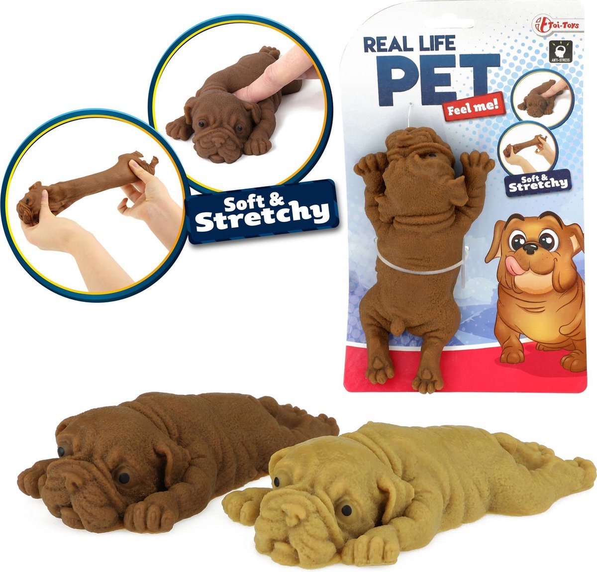 Toi Toys Puffer hond - 1 exemplaar - 23 cm groot - Fidget Toys ...