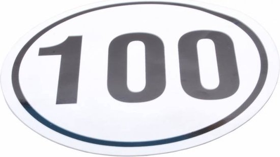 Tempo 100 km sticker voor Duitsland | bol