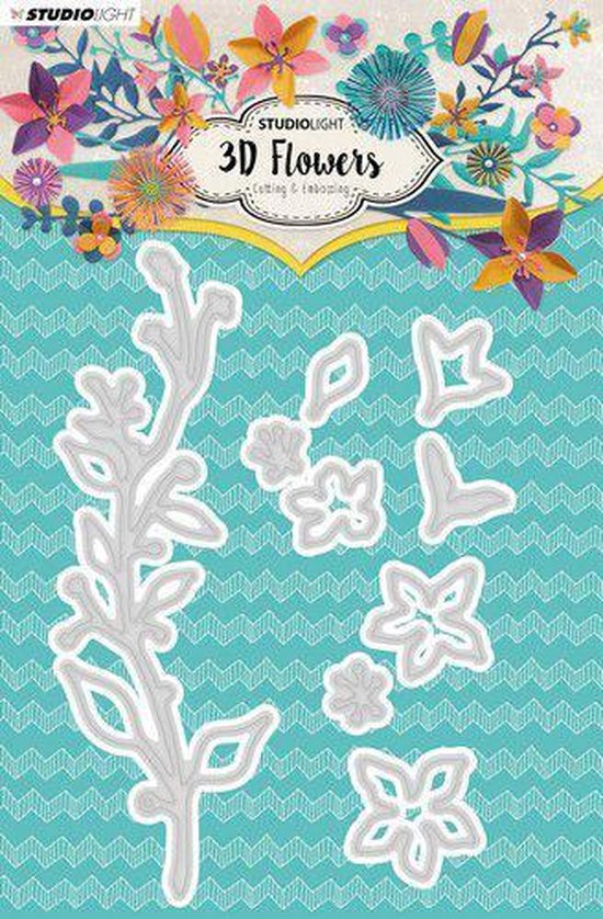 Studio Light Embossing Die Cut 3D Flower Dies nr. 181 STENCILSL181 | bol
