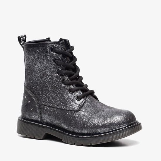 Blue Box meisjes veterboots - Zilver - Maat 39 | bol.com