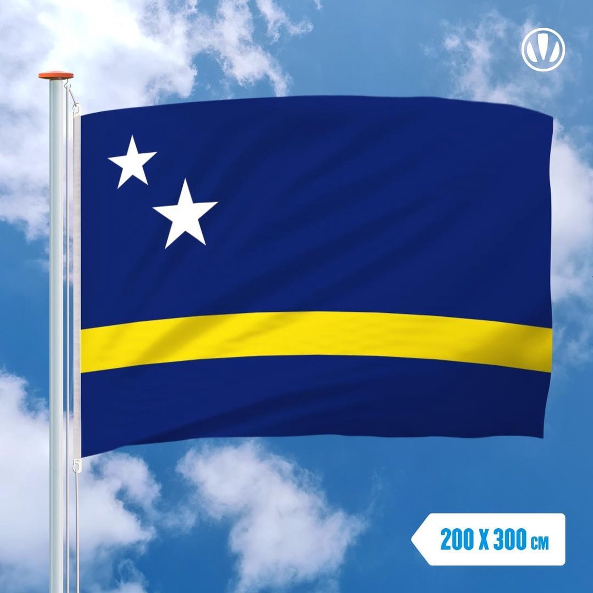 drapeau Curacao 200x300cm | bol.com
