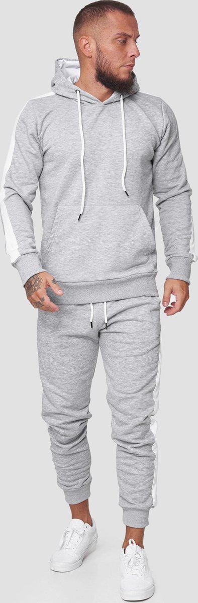 Heren joggingpak grijs - 1571 | bol