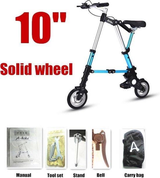 Ultralichte 8 "/ 10" mini vouwfiets fiets, draagbare buiten metro ...
