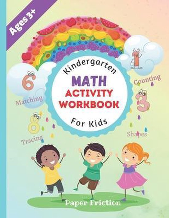 Kindergarten Math Activity Workbook for Kids, Paper Friction ...