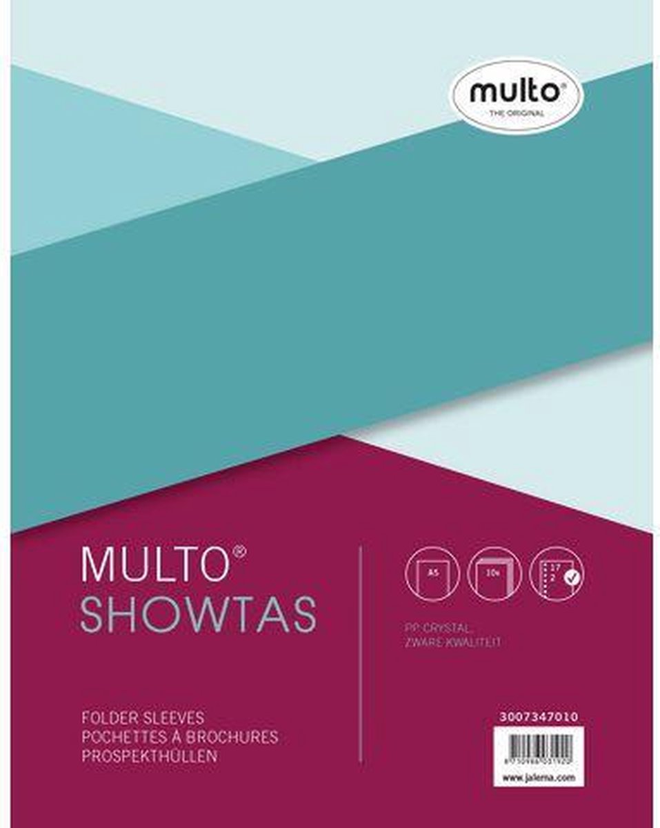 Showtas A5 17-rings Glad 0,14mm Multo | bol