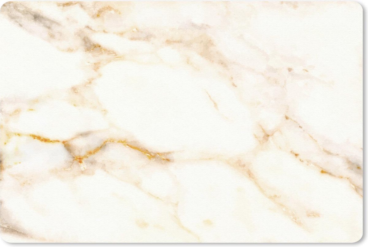 Muismat Marmerstructuur - Marmeren achtergrond beige muismat rubber ...