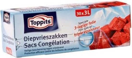 Toppits Freezer Bags 30x3l, 6 Box | bol.com